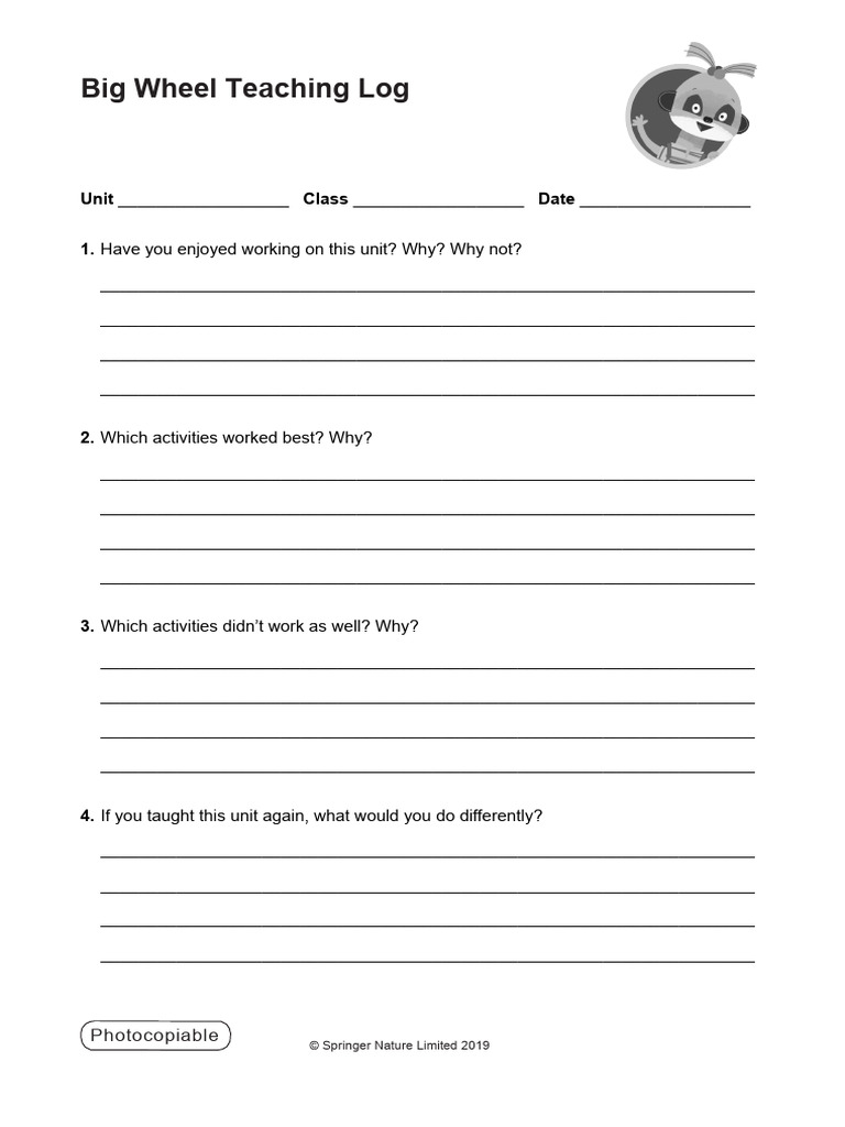 BW2 TeachingLog | PDF