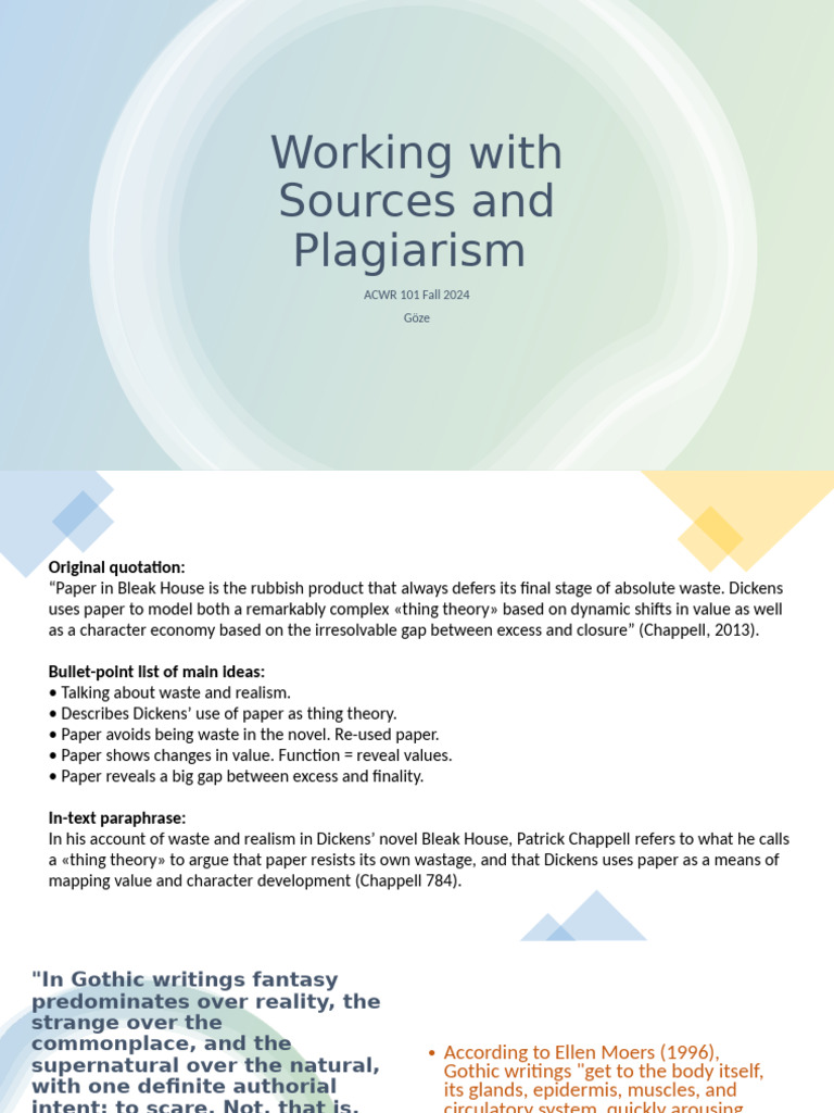 Working With Sources2 PPT | PDF