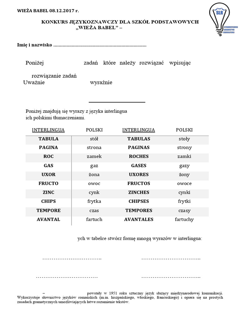 Wieza Babel Warszawa 2017 I-Etap | PDF