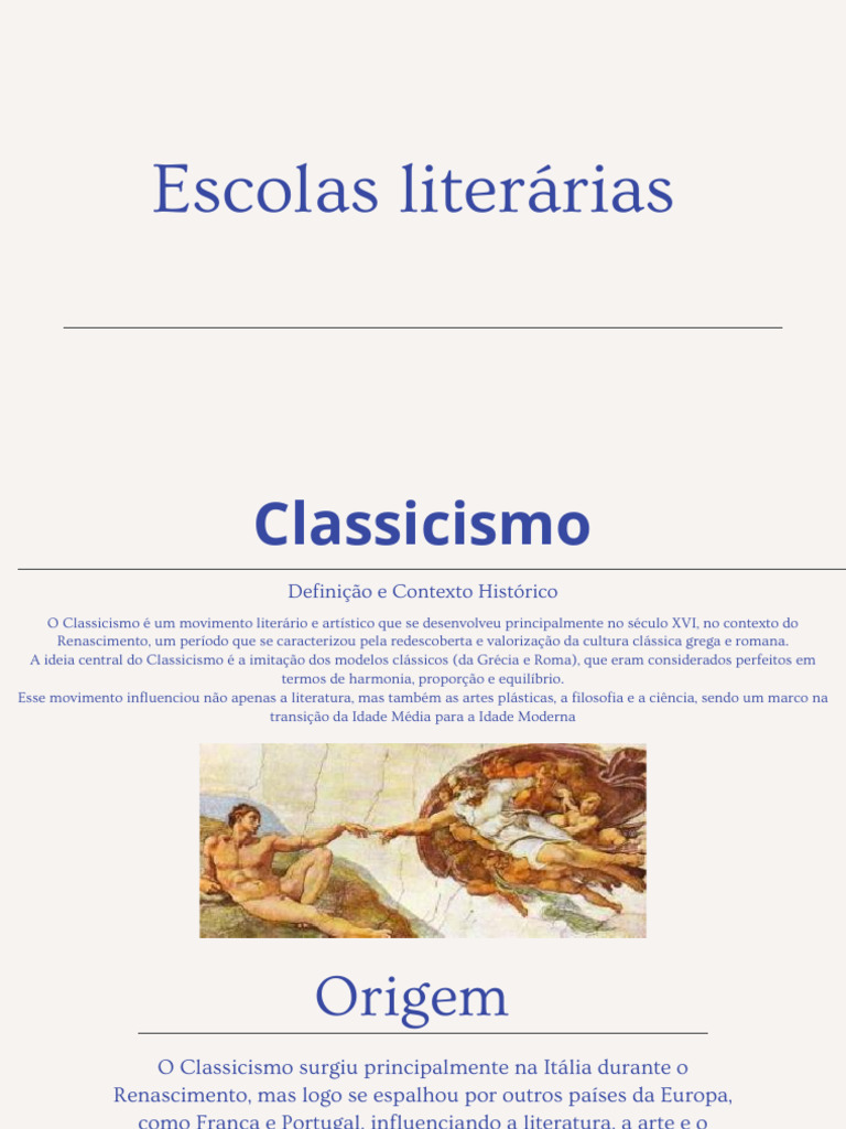 Classicismo | PDF | Classicismo | Renascimento