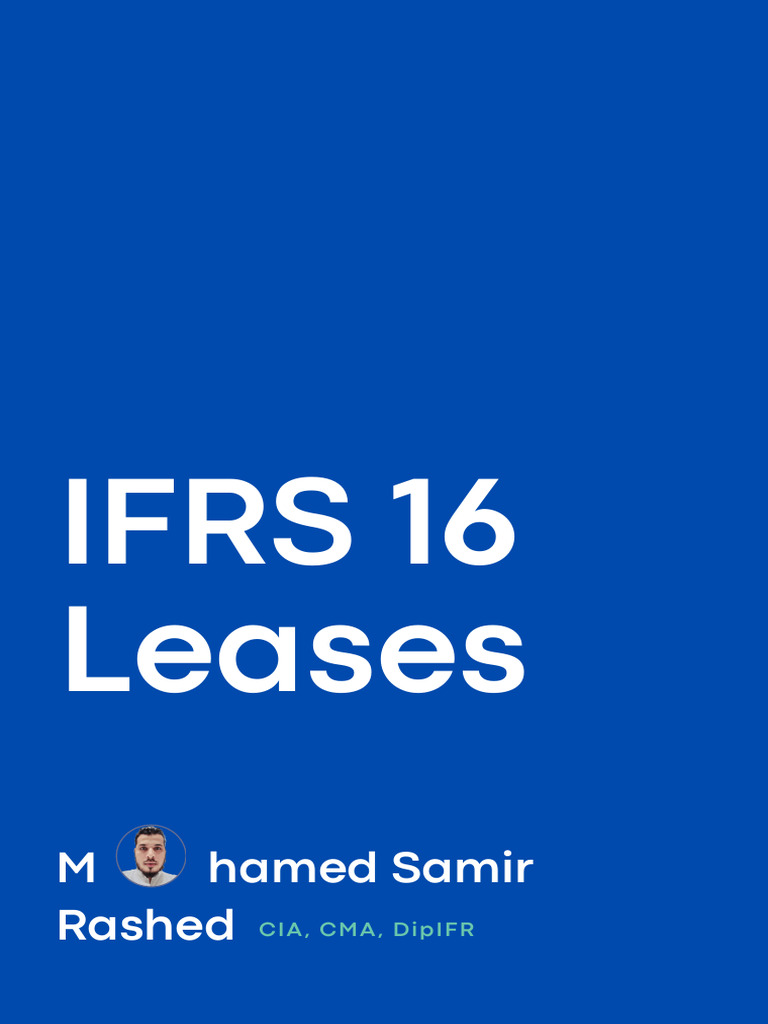 IFRS 16 Leases | PDF | Lease | Business