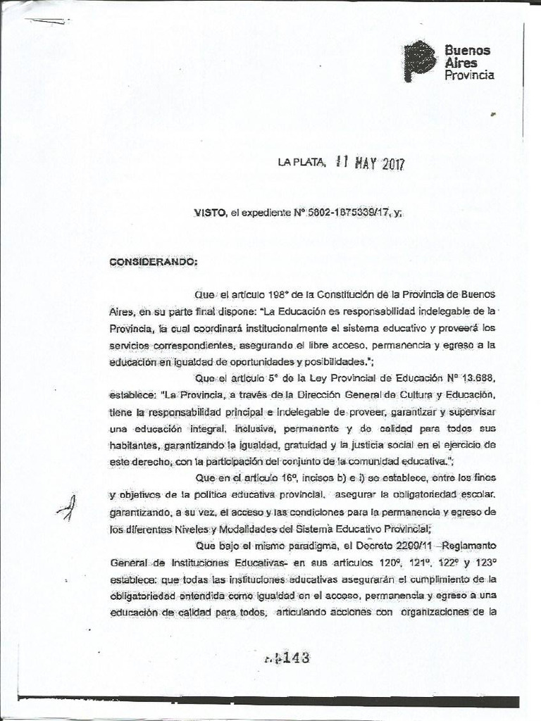 Resolucion Ndeg 143-17 | PDF