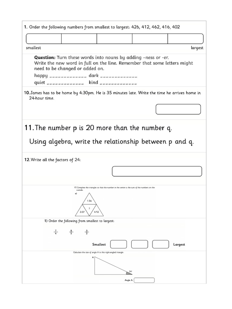 Year 6 EOY Treasure Hunt | PDF