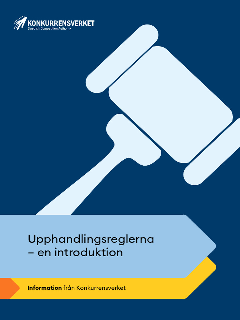 Upphandlingsreglerna en Introduktion | PDF