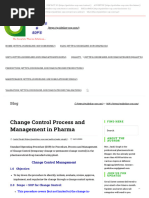 Change Control SOP for Poppet Diaper | PDF | Quality Assurance ...