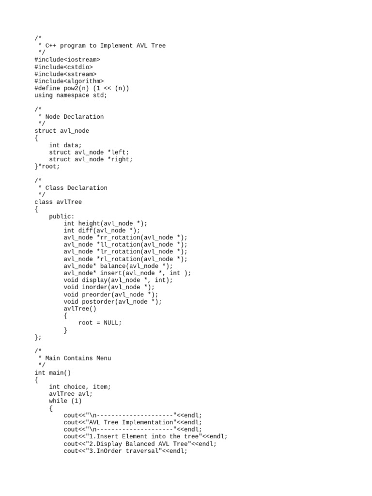 4.d.AVL Tree | PDF | Algorithms | Control Flow