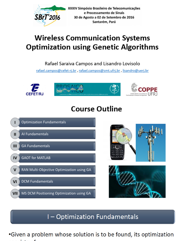 Wireless Communication Systems Optimization using Genetic Algorithms | PDF | Artificial ...