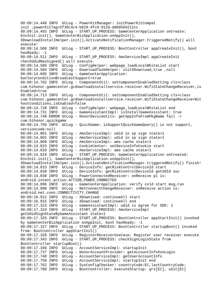 GameCenter Startup Log Analysis | PDF | Networking Standards | World Wide Web