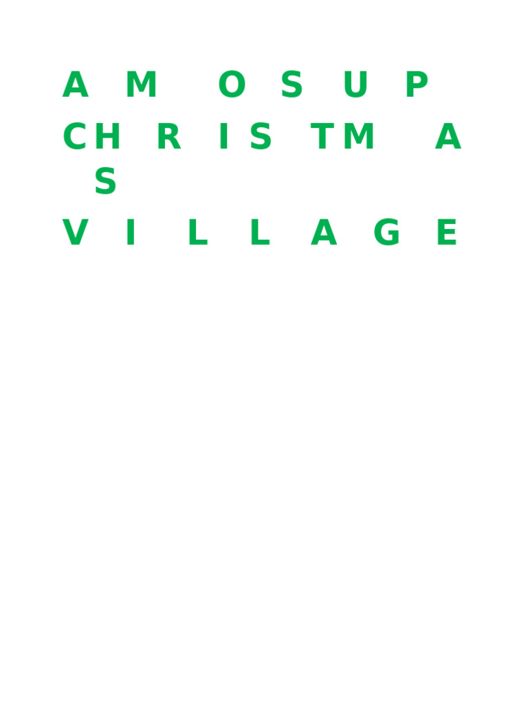 Amosup Village | PDF