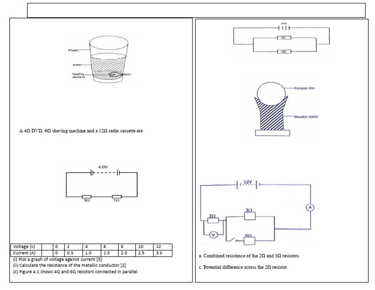 Physics Ass | PDF | Electrical Resistance And Conductance | Voltage