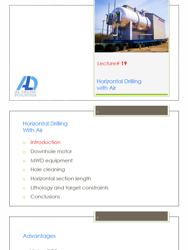 Horizontal Air Drilling | PDF | Drilling | Mechanical Engineering