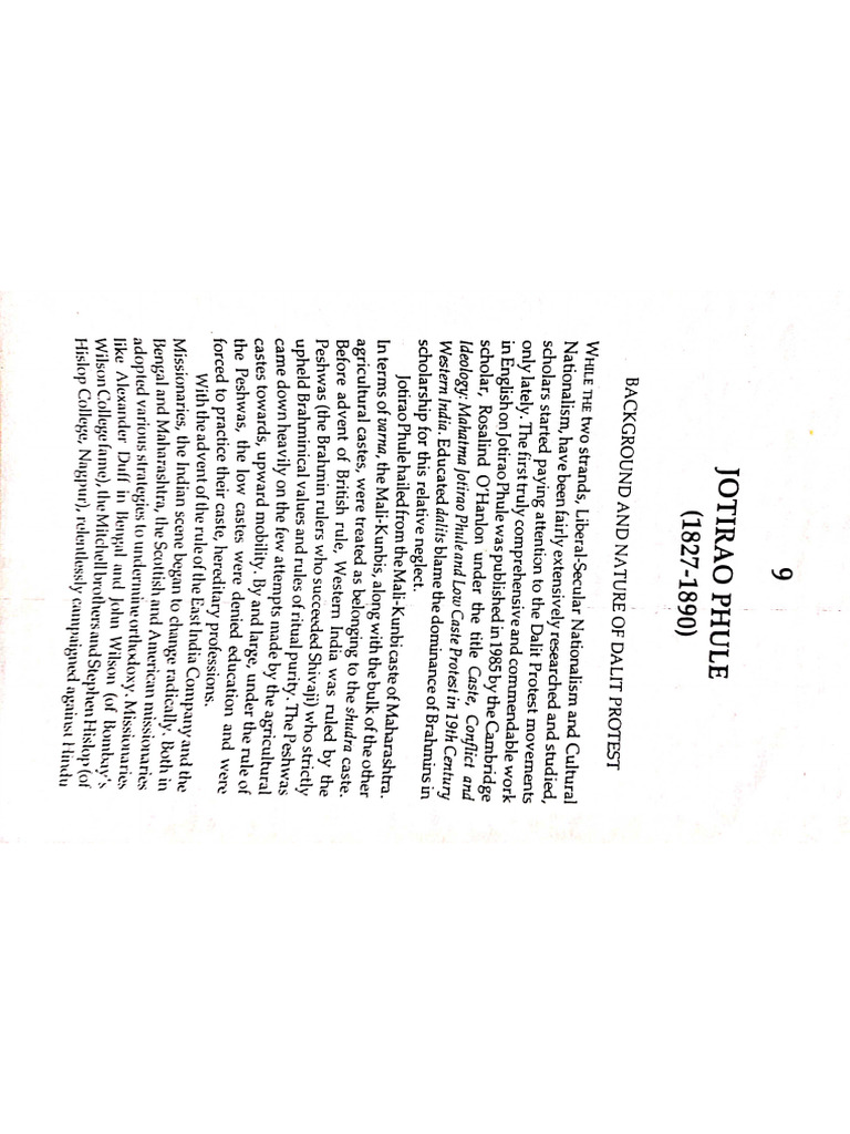 Phule and Ambedkar | PDF