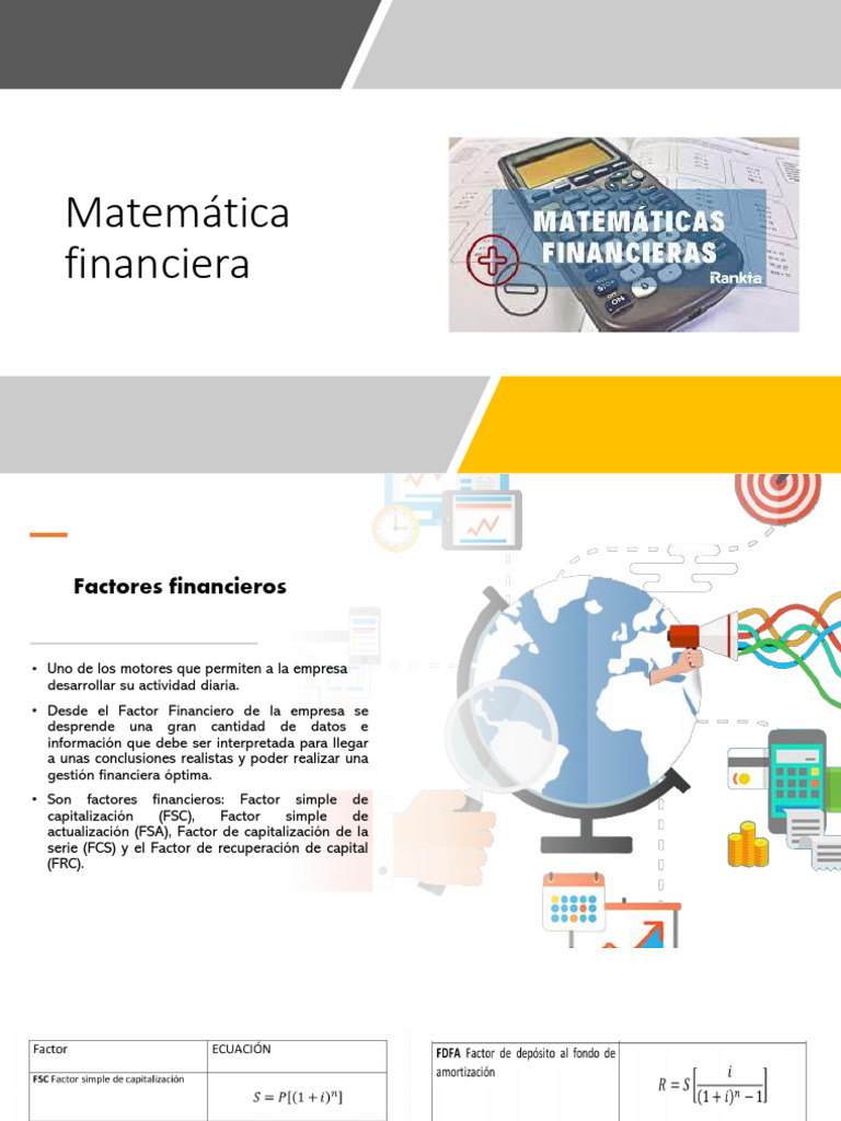 Fundamentos de Matemática Financiera | PDF | Crédito | Finanzas y dinero