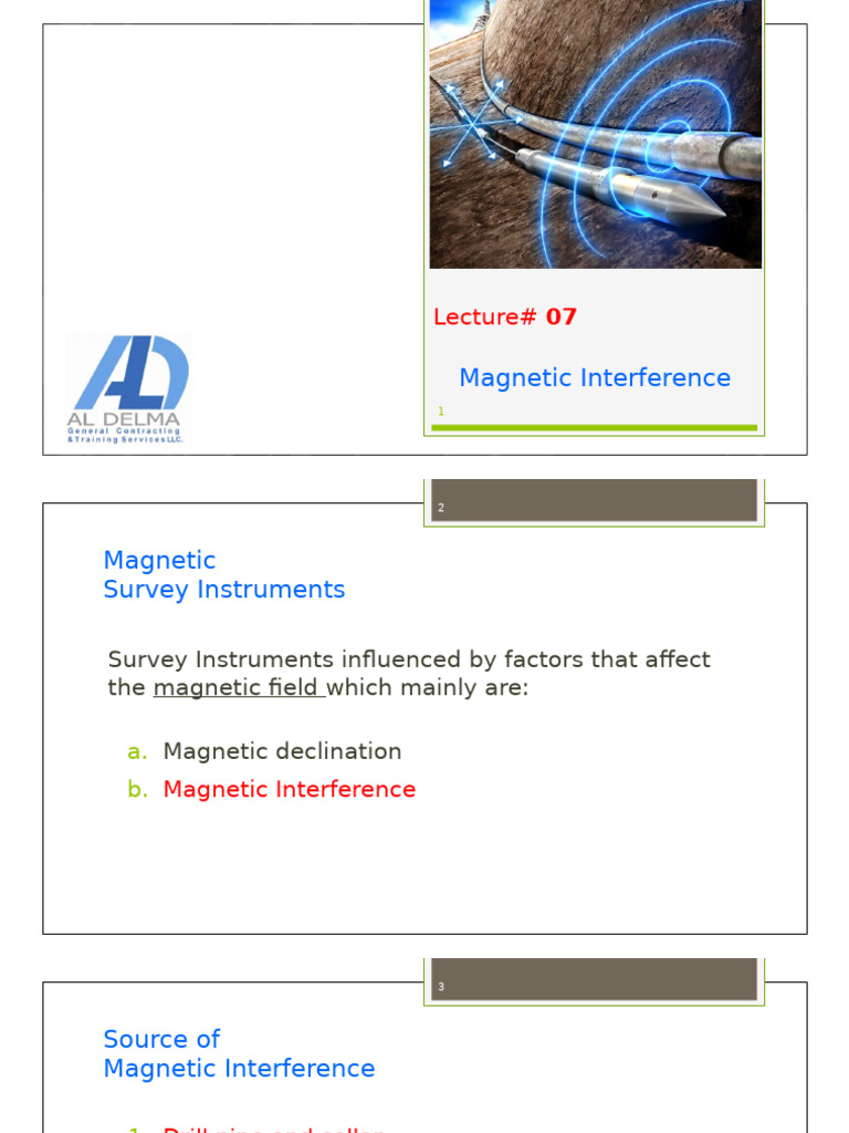 Magnetic Interference in Survey Instruments | PDF | Compass | Aurora