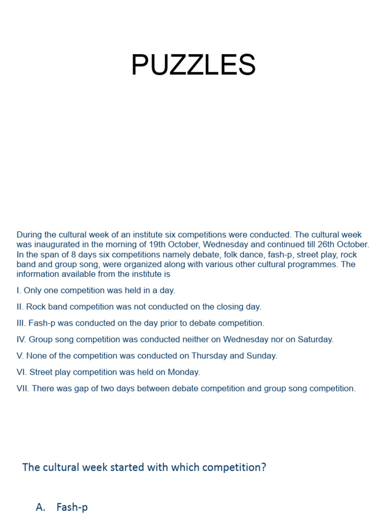 Puzzles | PDF | Edible Fruits | Fruit