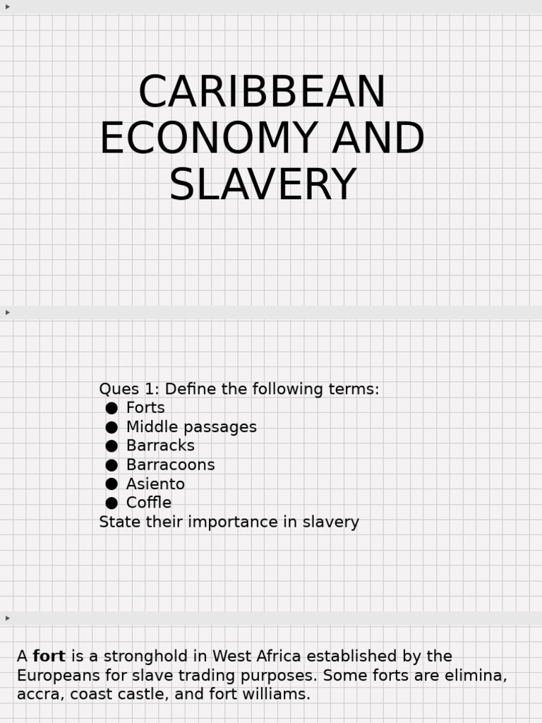 Caribbean Economy and Slavery | PDF | Atlantic Slave Trade | Slavery