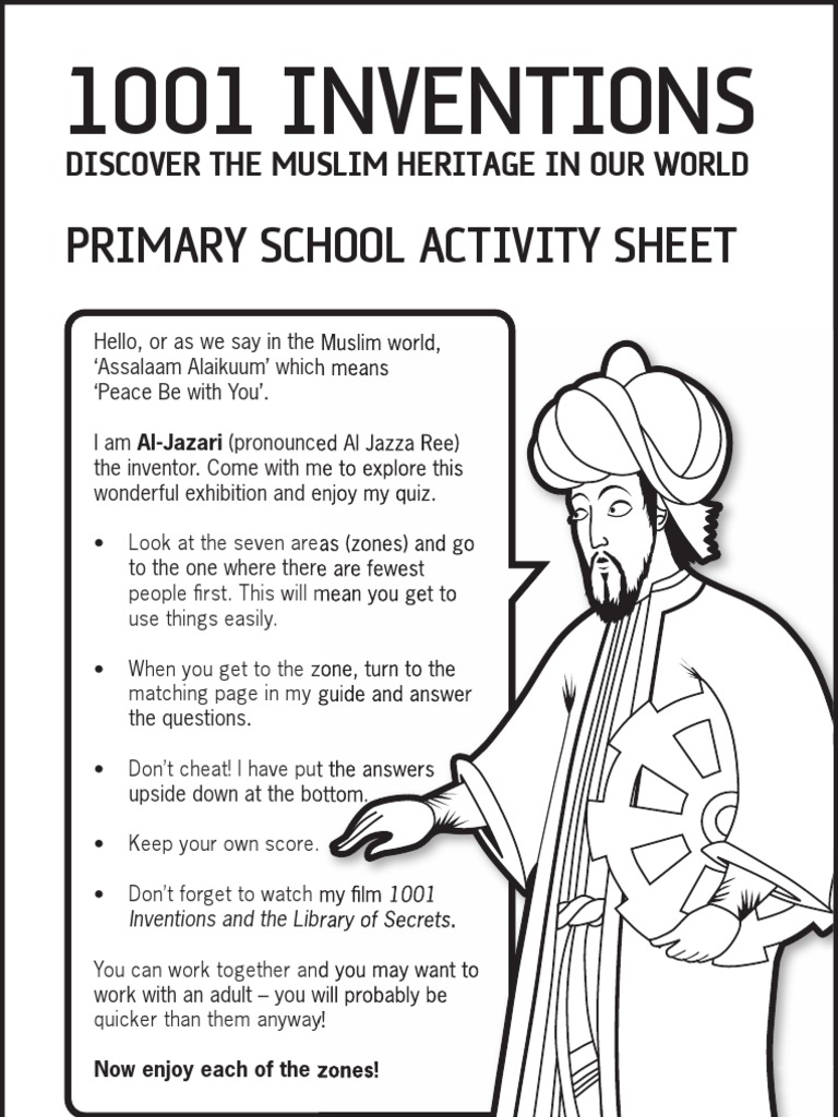 1001 Inventions Worksheets | PDF | Science | Astronomy