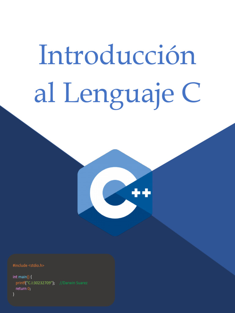 Introducción Al Lenguaje C | PDF | C (lenguaje de programación) | Compilador
