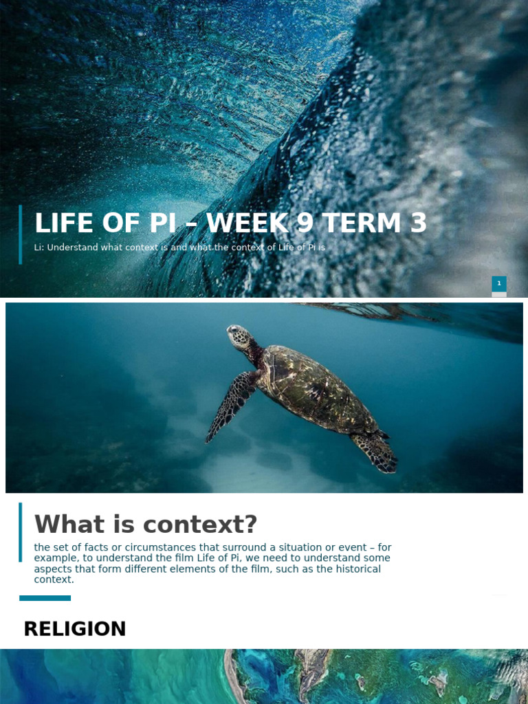 Life of Pi: Context, Themes & Survival | PDF | Cinematography