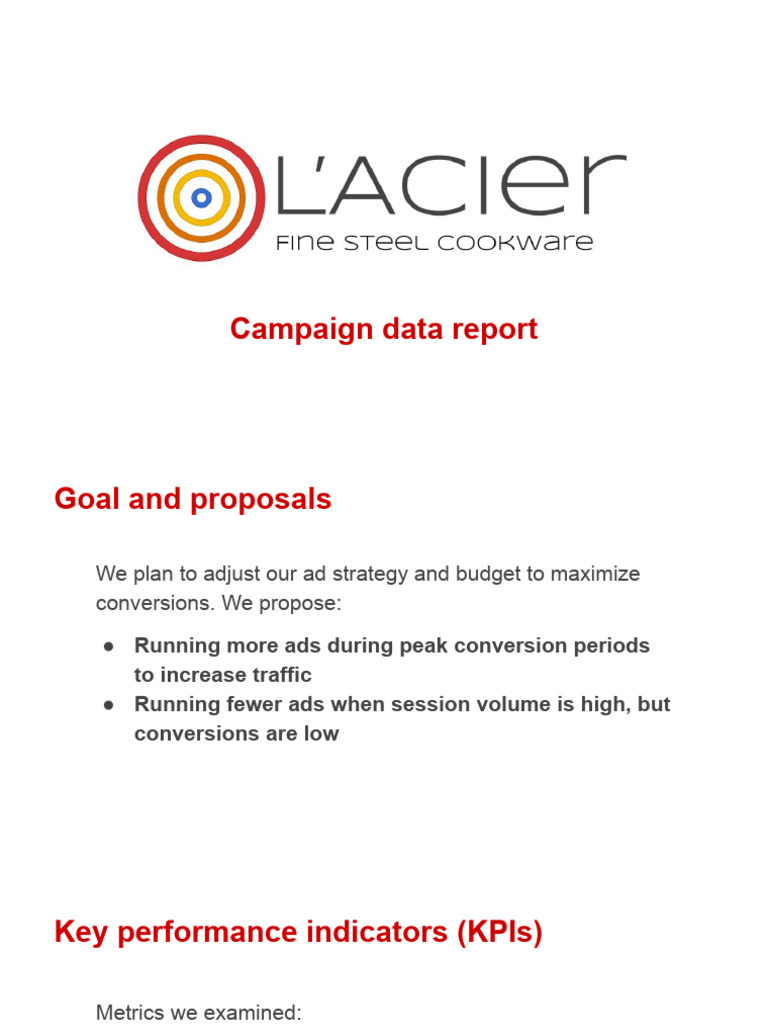 Campaign Data Report | PDF