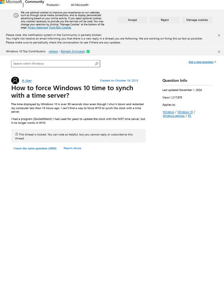 How To Force Windows 10 Time To Synch With A Time Server - Microsoft ...
