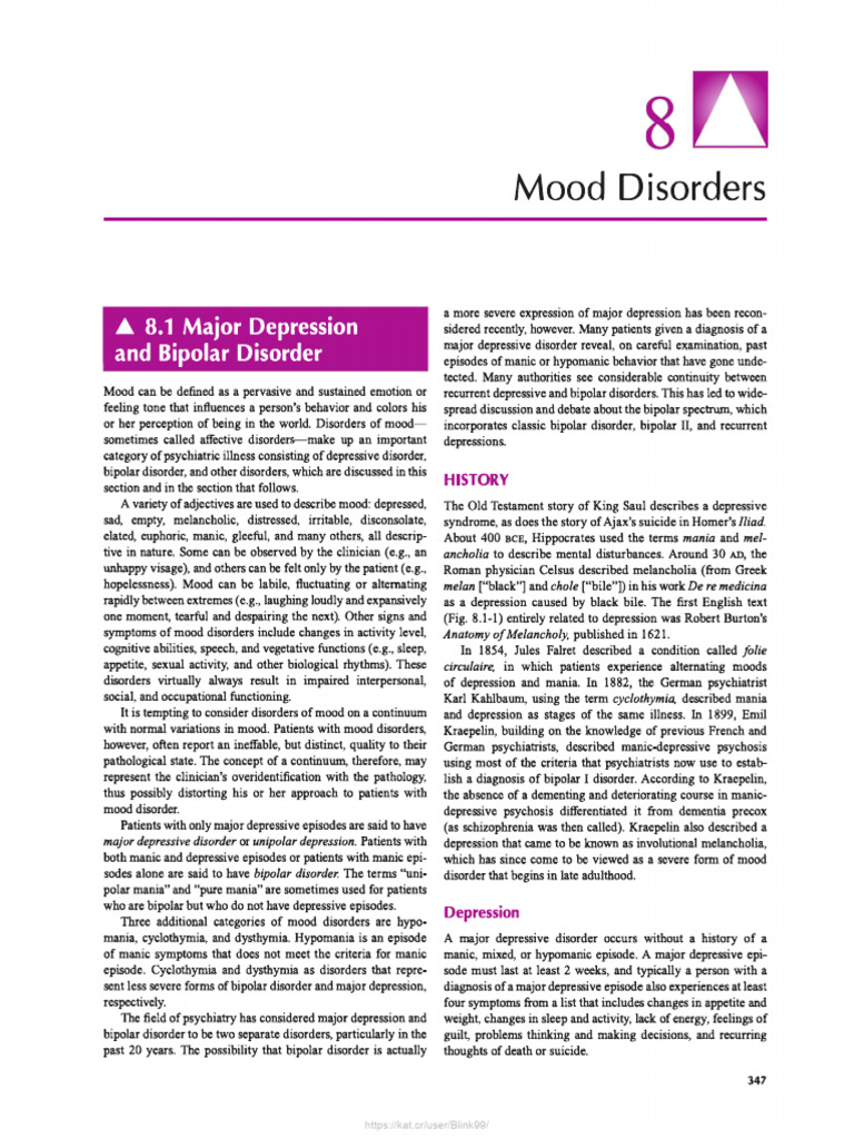 Mood Disorders | PDF