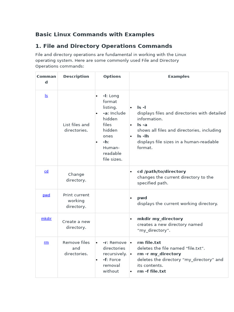 Linux-Bash Commands | PDF | Zip (File Format) | Computer File Linux-Bash Commands | PDF | Zip (File Format) | Computer File