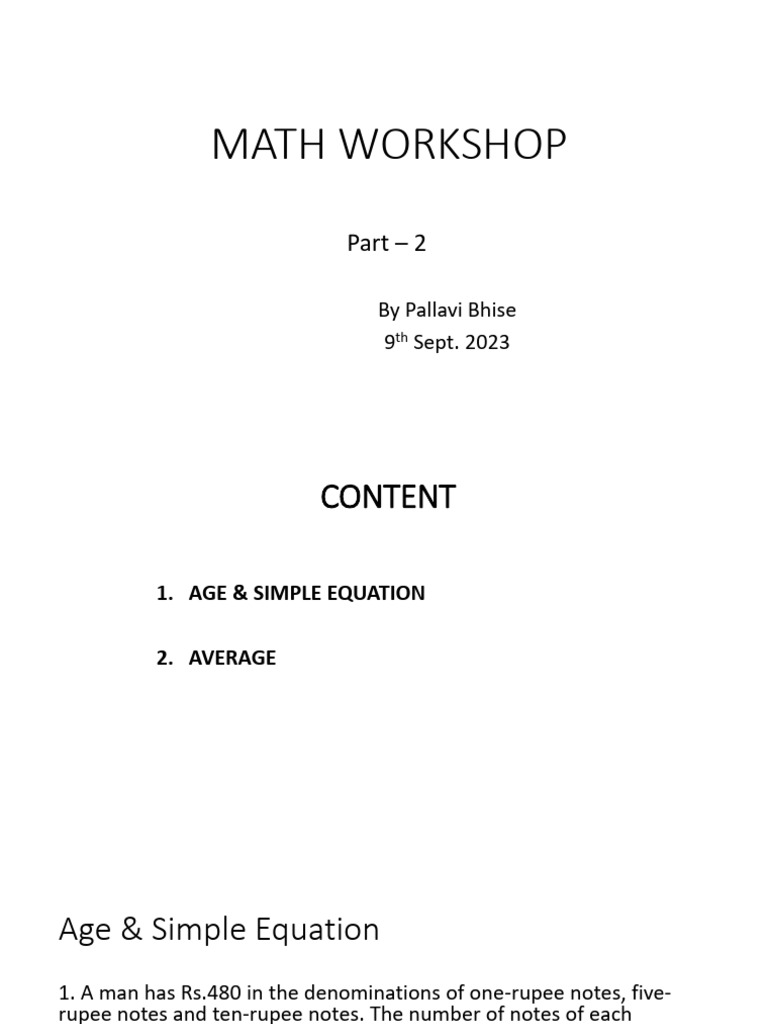 1 Maths Lecture 2 | PDF