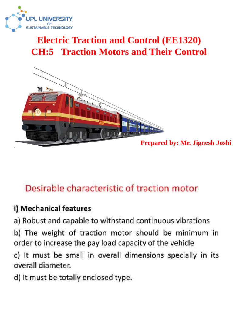 Traction Motors and Control Overview | PDF