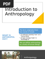 Introduction To Anthropology Notes | PDF | Anthropology | Ethnography