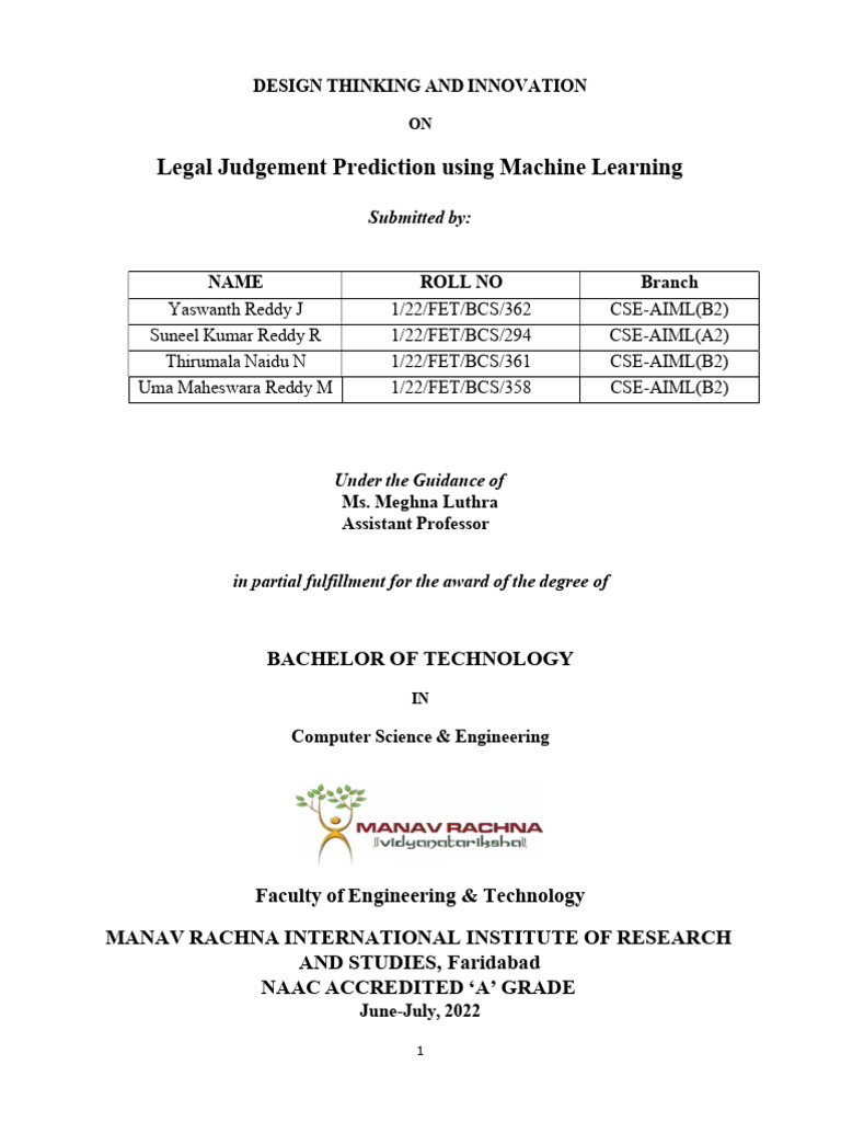 report final | PDF | Machine Learning | Science