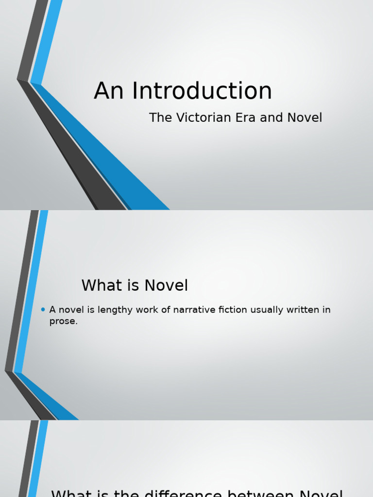 Victorian Novel Part 1 | PDF | Novels | English Literature