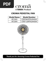Atomberg Fan User Manual | PDF