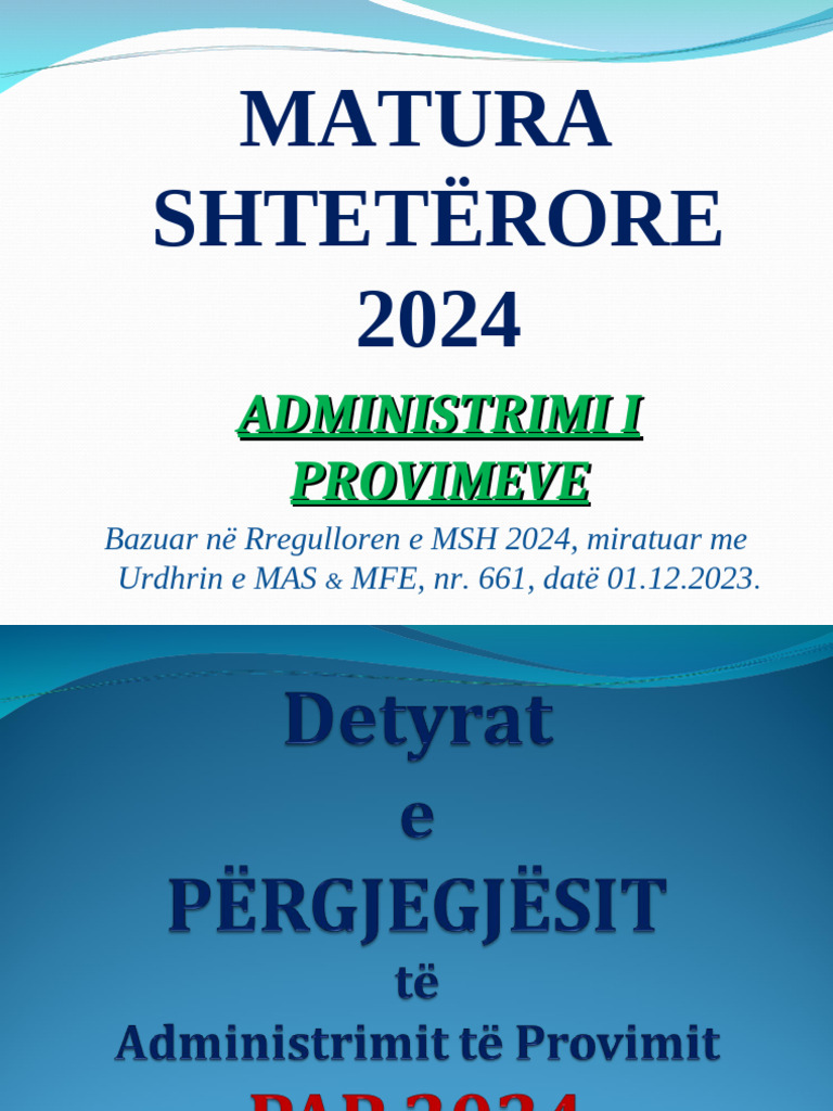 Rregullore MSH 2024 | PDF