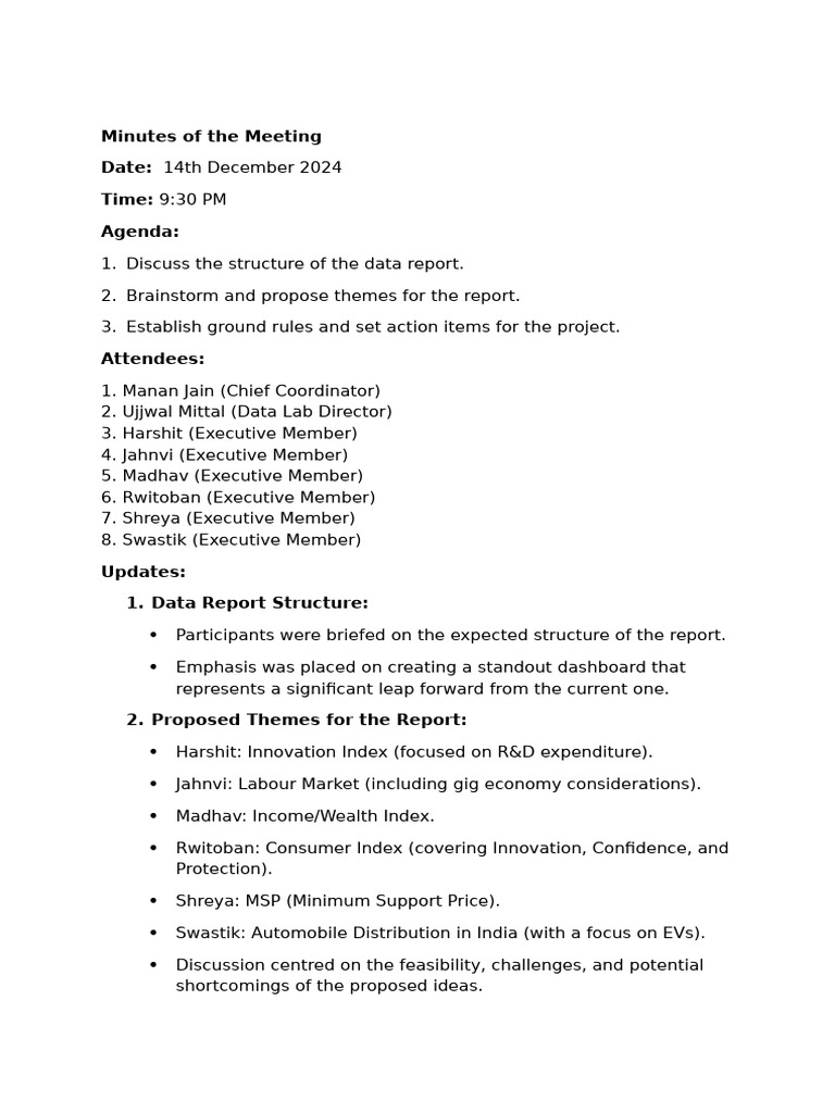 MoM DL1 EcoSoc 14-12-24 | PDF | Economies