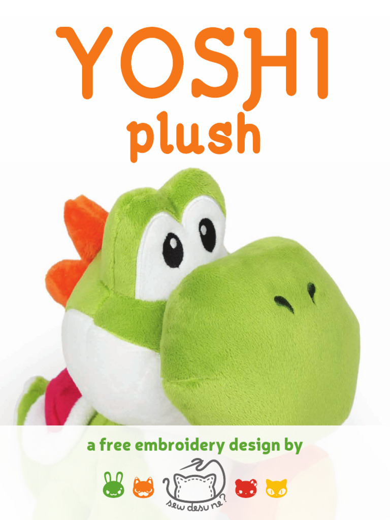 Yoshi Plush Free Embroidery Design | PDF | Sewing | Embroidery