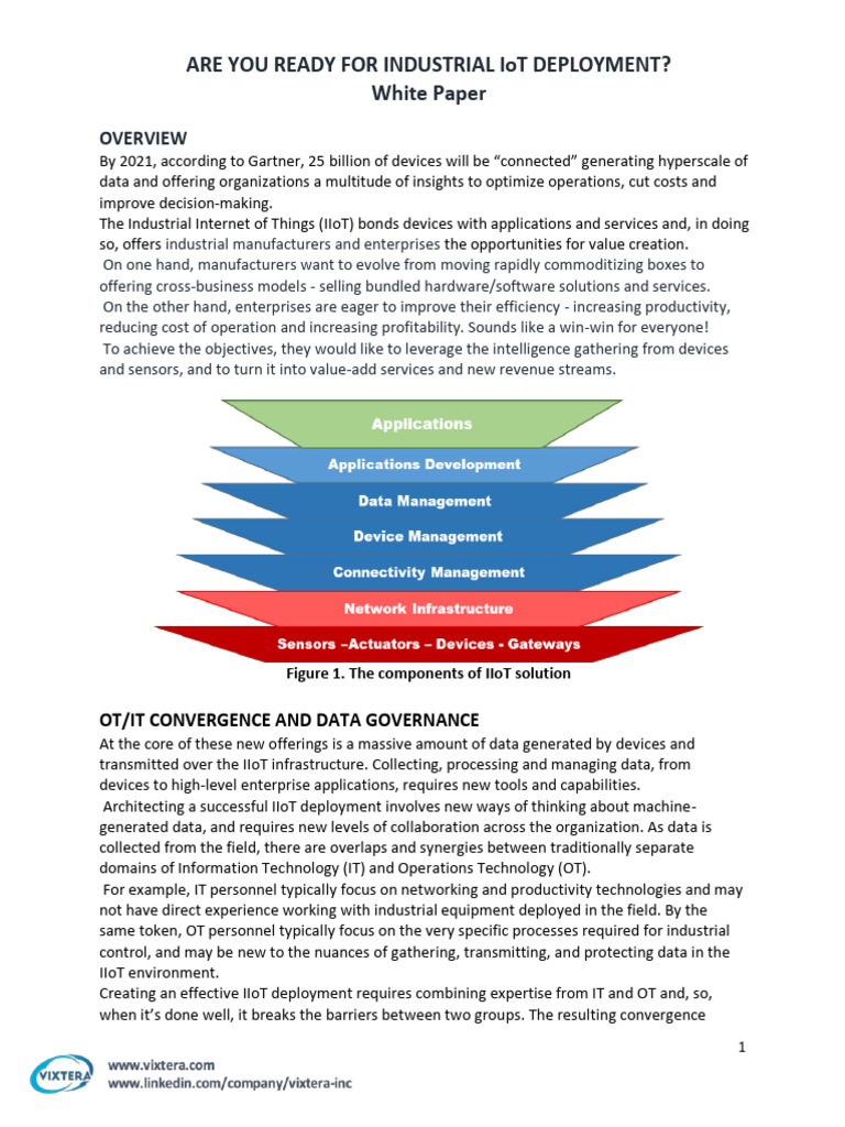 9 Are-you-ready-for-IIoT-deployment-White-Paper | PDF | Internet Of Things | Cloud Computing