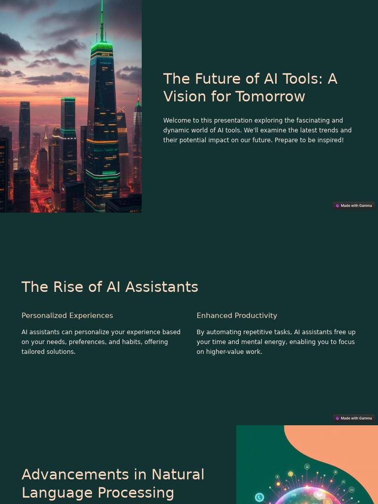 The Future of AI Tools A Vision For Tomorrow | PDF | Artificial ...