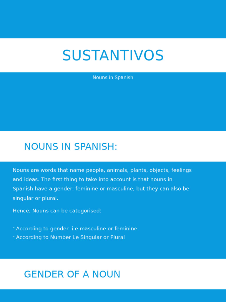 Spanish Noun Gender and Plural Rules | PDF | Grammatical Gender | Noun