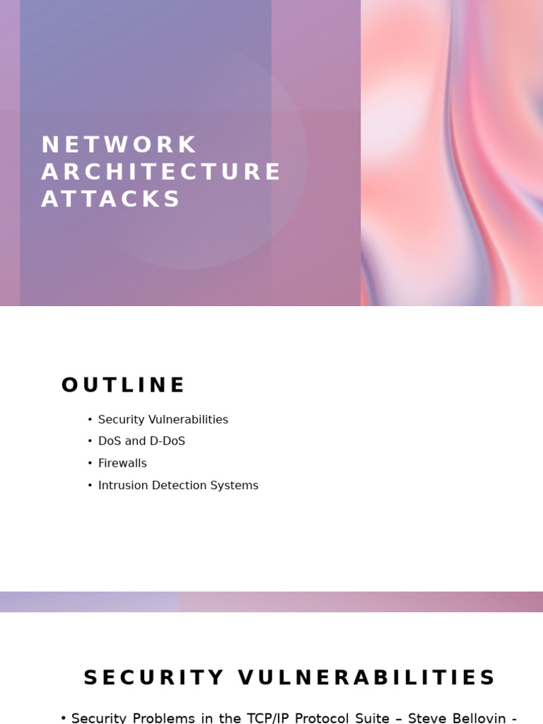 Network Architecture: OS Attack Overview | PDF | Denial Of Service ...