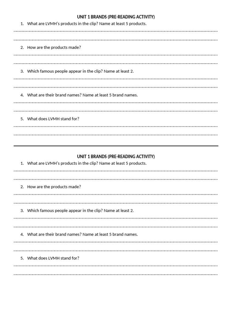 U1 Pre-Reading | PDF