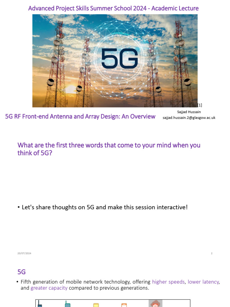 5G RF Front-End Antenna and Array Design | PDF | Antenna (Radio) | Mimo