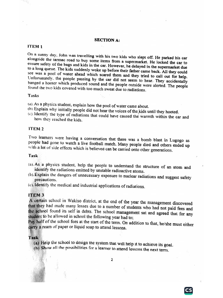 Pass o Level Mathematics Question On The New Curriculum | PDF