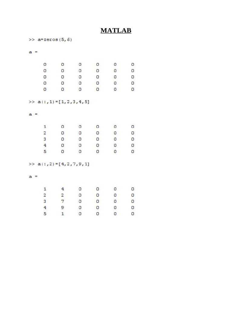 Matlab (5,6) SS | PDF