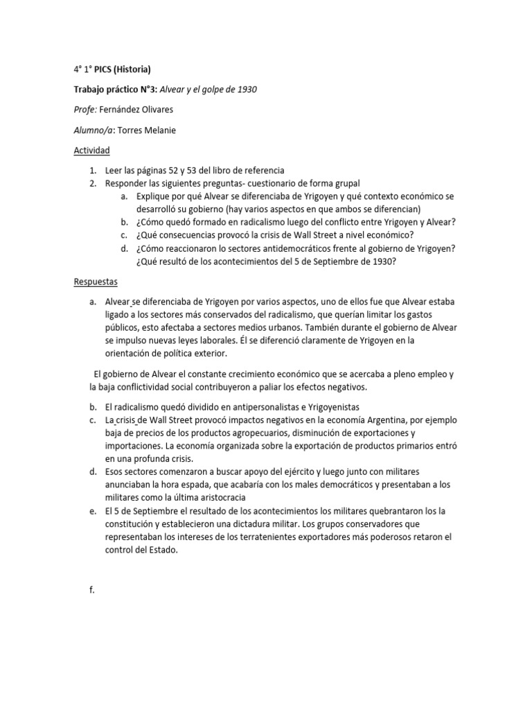 Historia TPN°3 | PDF