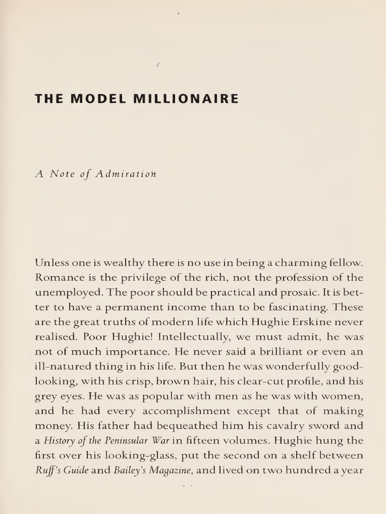 The model millionaire_ stories -- Wilde, Oscar, 1854-1900 -- 2009 ...