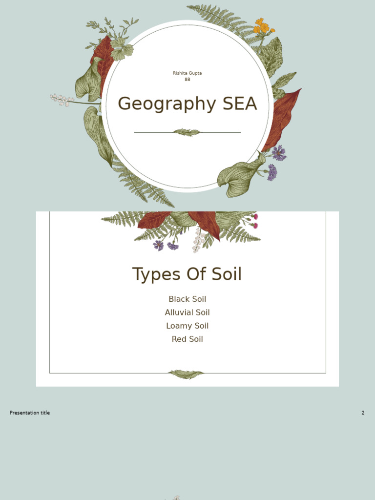Geography SEA | PDF | Soil | Loam