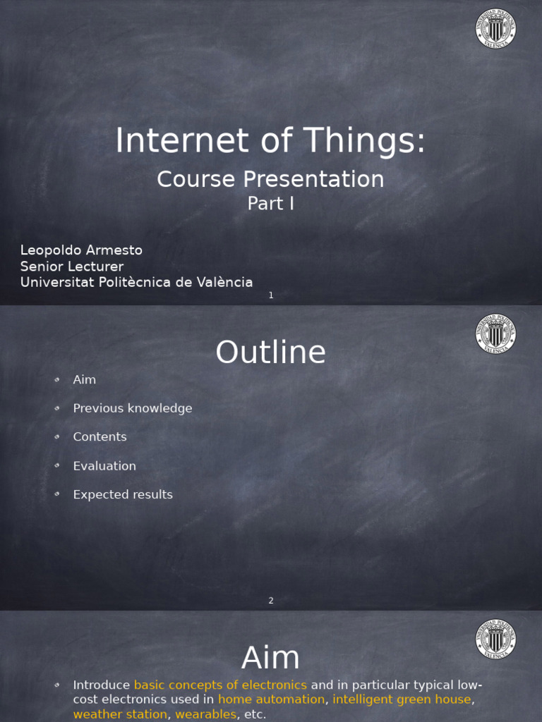 IoT Course Part I | PDF | Internet Of Things | Arduino