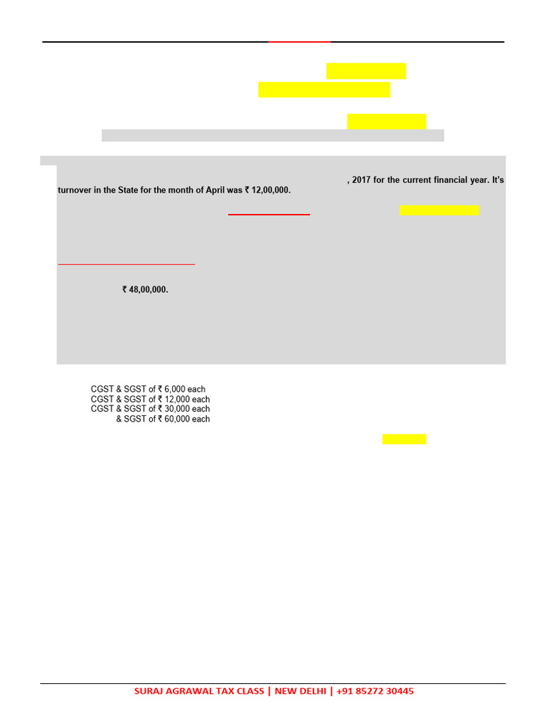 1 CMA Inter GST Practice Sets Set 1 12th Edition Series A | PDF | Value ...