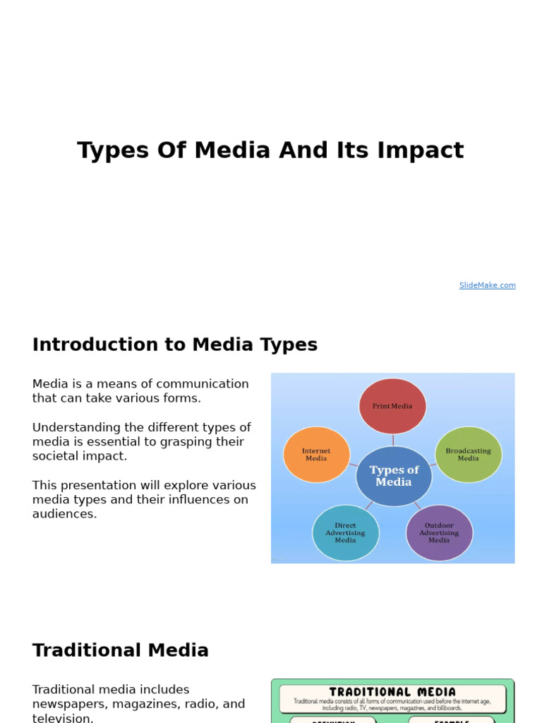 Types of Media and Its Impact-2 | PDF | Mass Media | Social Media